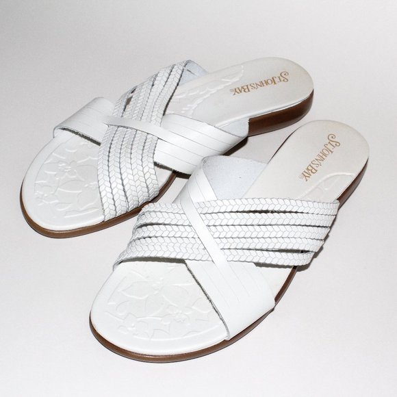 St. John's Bay | Shoes | St Johns Bay Leather Crossstrap Sandals | Poshmark
